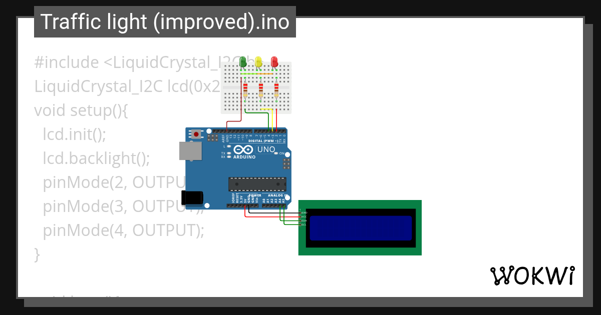 10th Traffic light Control Copy - Wokwi ESP32, STM32, Arduino Simulator