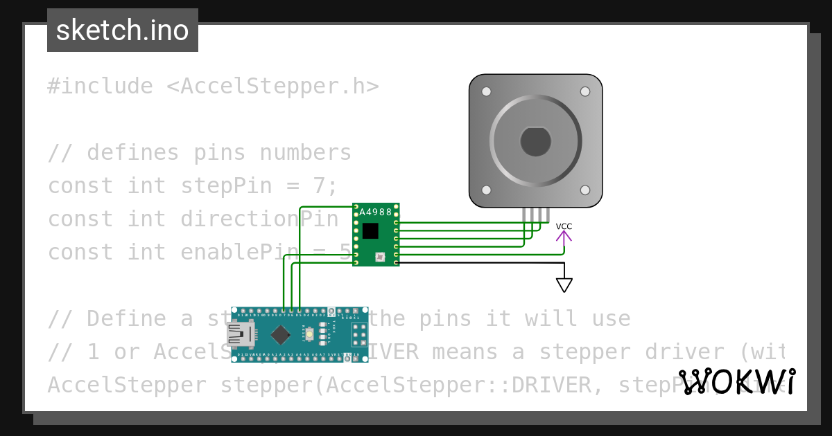 Steppertest Wokwi Esp32 Stm32 Arduino Simulator 0434