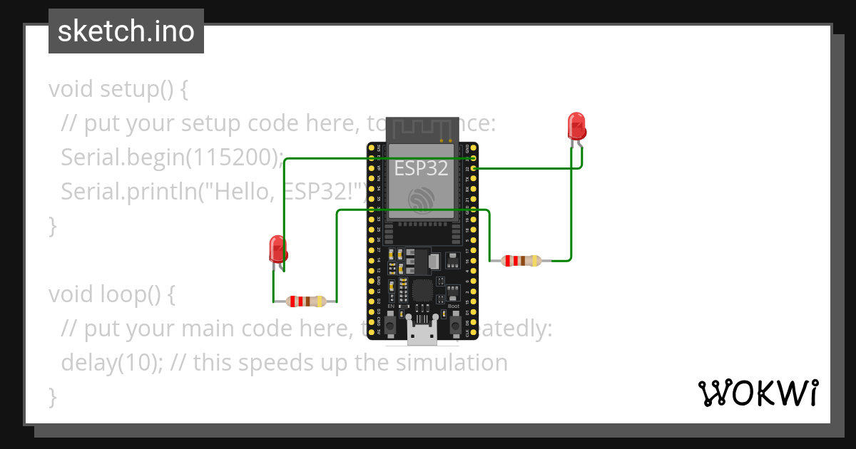 MANU - Wokwi ESP32, STM32, Arduino Simulator