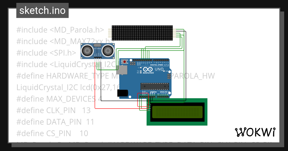 Distance - Wokwi ESP32, STM32, Arduino Simulator