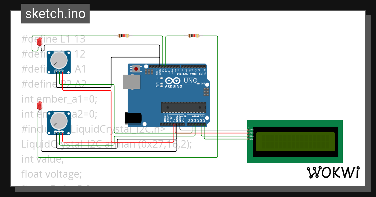 proyek Analog - Wokwi ESP32, STM32, Arduino Simulator