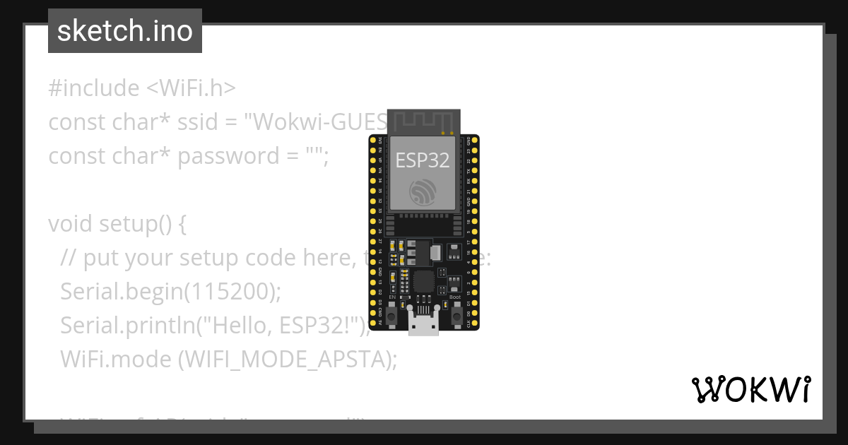 Tugas percobaan 3 - Wokwi ESP32, STM32, Arduino Simulator