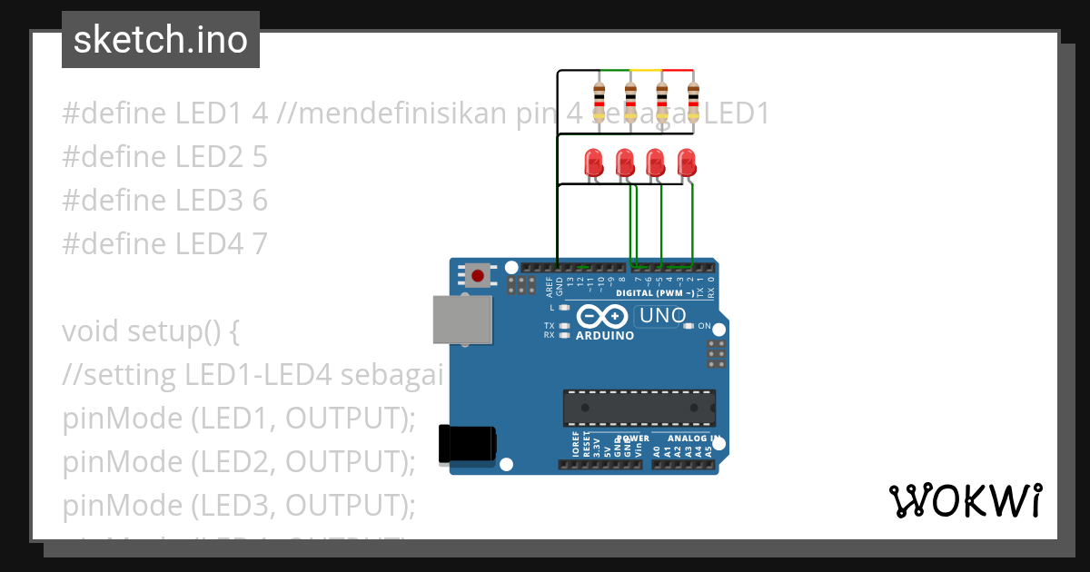 Projek 4 Case Break Wokwi Esp32 Stm32 Arduino Simulator 0214
