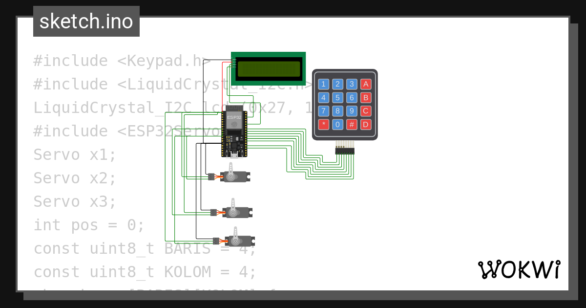 Amalia Password T5 Wokwi Esp32 Stm32 Arduino Simulator