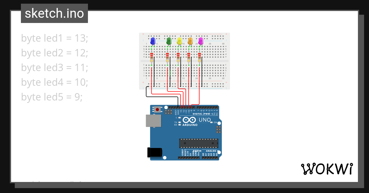 Led ไฟกระพริบ Wokwi Esp32 Stm32 Arduino Simulator 