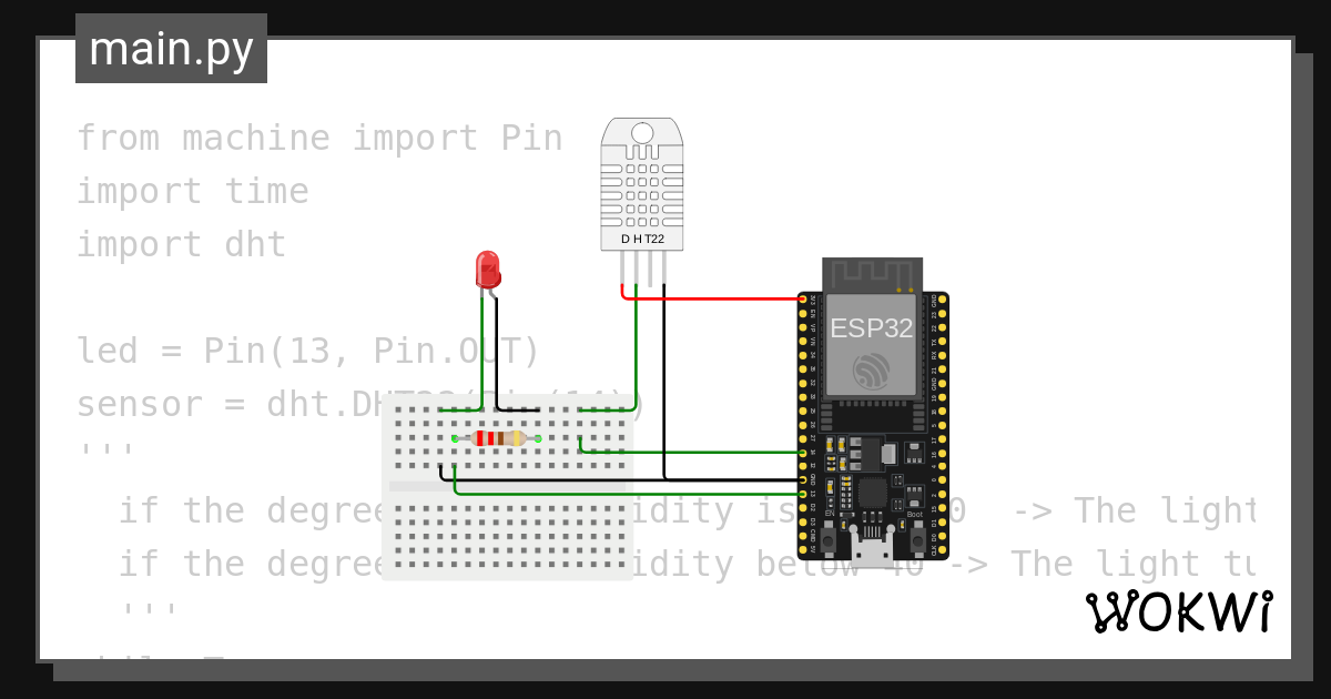 Humidity Sensor On Esp32 Wokwi Esp32 Stm32 Arduino Simulator 8650