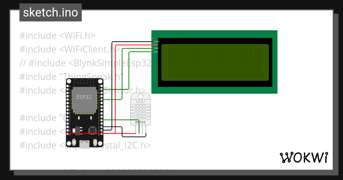 Sensor Suhu Blynk Wokwi Esp32 Stm32 Arduino Simulator 