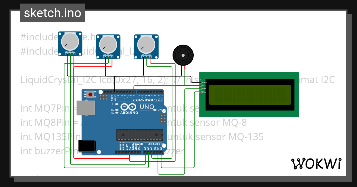 Pemantau Udara Industri Wokwi Esp32 Stm32 Arduino Simulator 3523