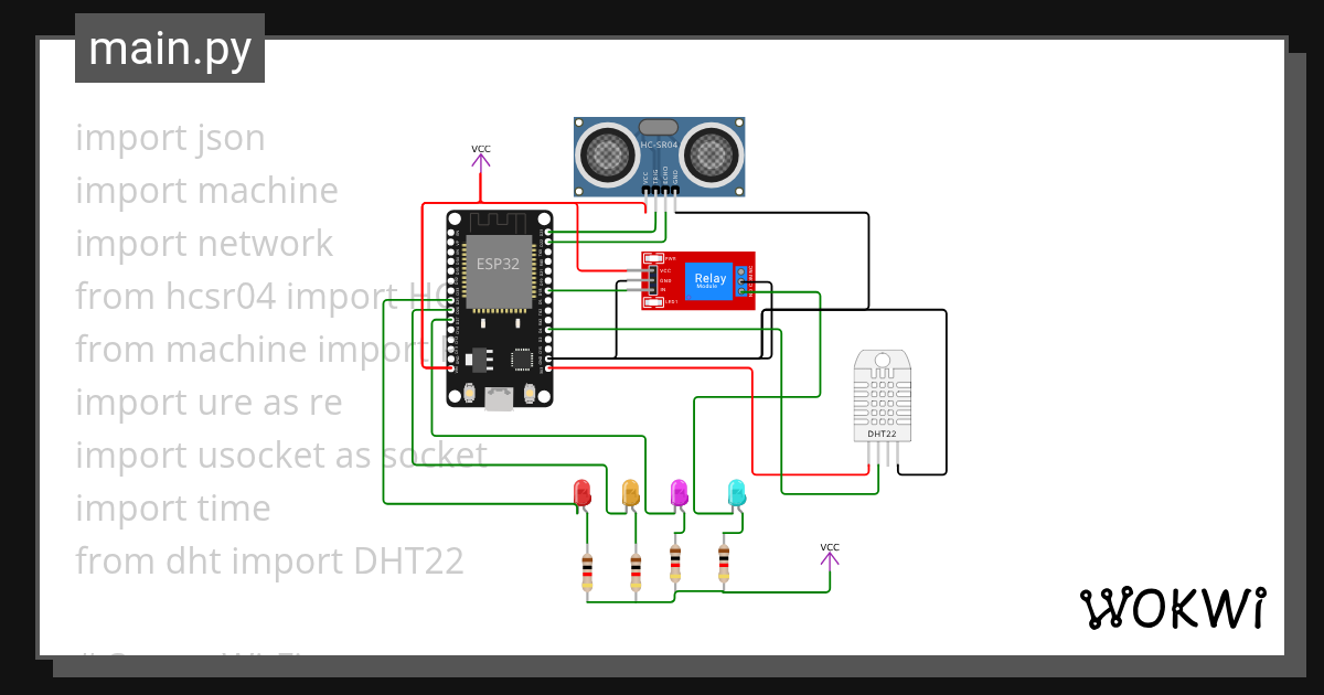 smart water foutain Copy - Wokwi ESP32, STM32, Arduino Simulator