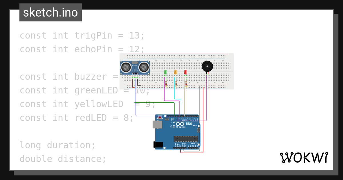 Distance Sensor Wokwi Esp32 Stm32 Arduino Simulator 3225