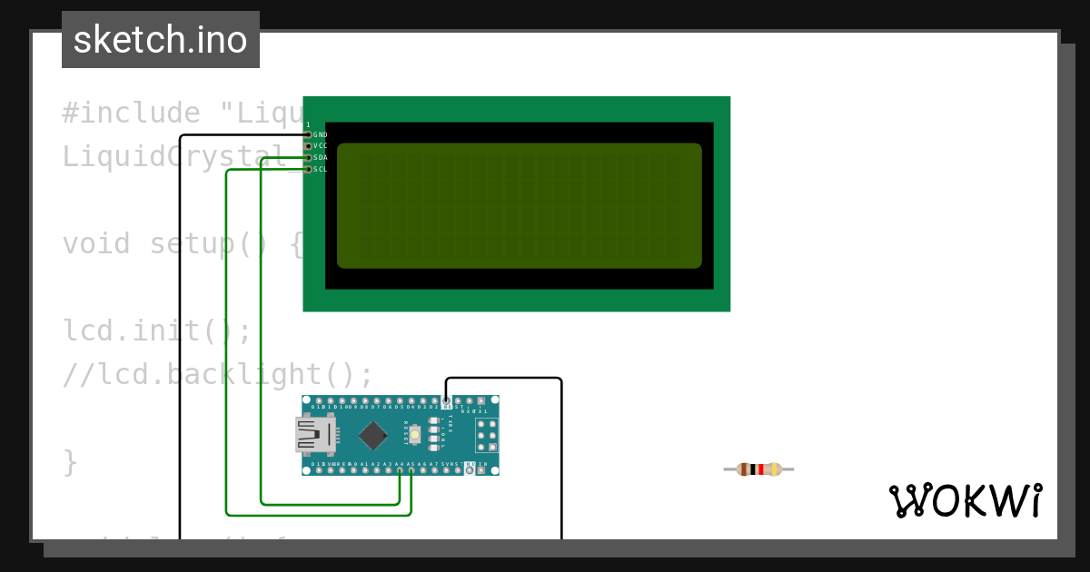 81 ЖК экран Wokwi Esp32 Stm32 Arduino Simulator