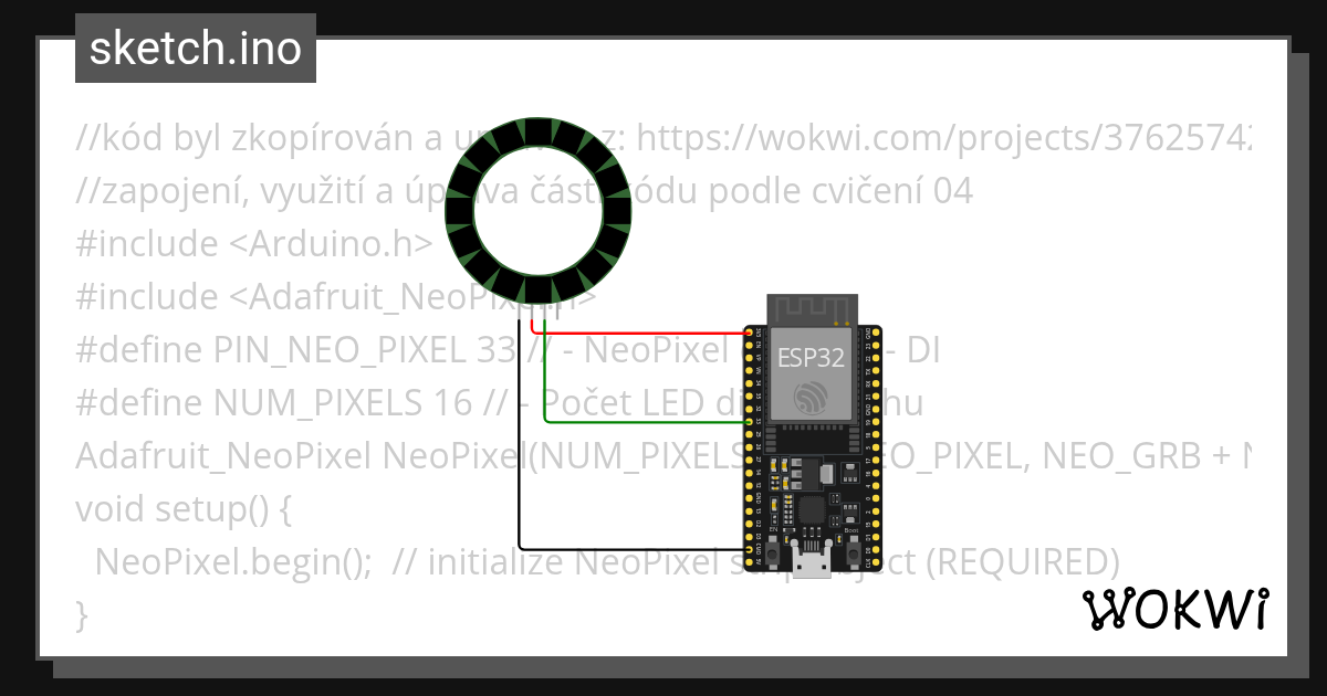 ESP 32 Neopixel (C) Copy - Wokwi ESP32, STM32, Arduino Simulator