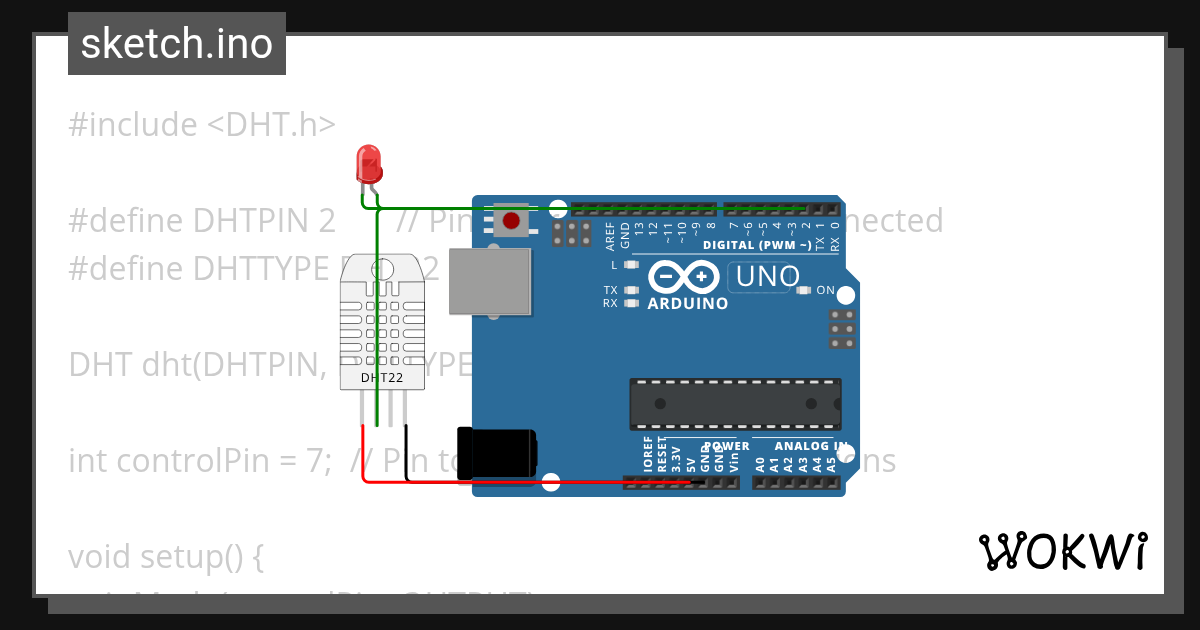 dht11/22 code skeleton - Wokwi ESP32, STM32, Arduino Simulator