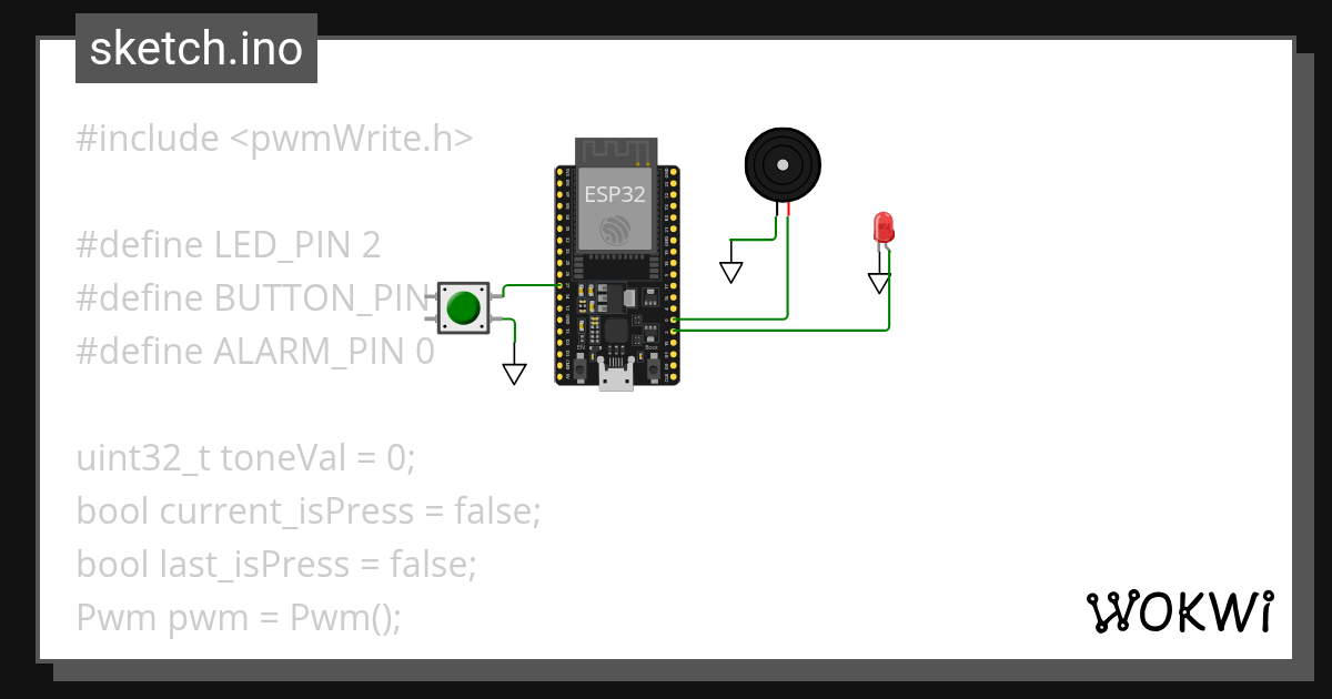 buzzer - Wokwi ESP32, STM32, Arduino Simulator
