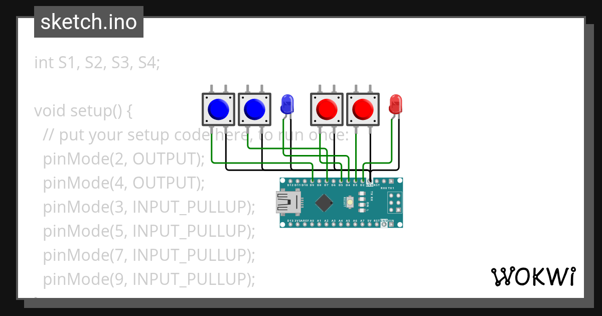 Tugas 5_Tombol On/Off - Wokwi ESP32, STM32, Arduino Simulator