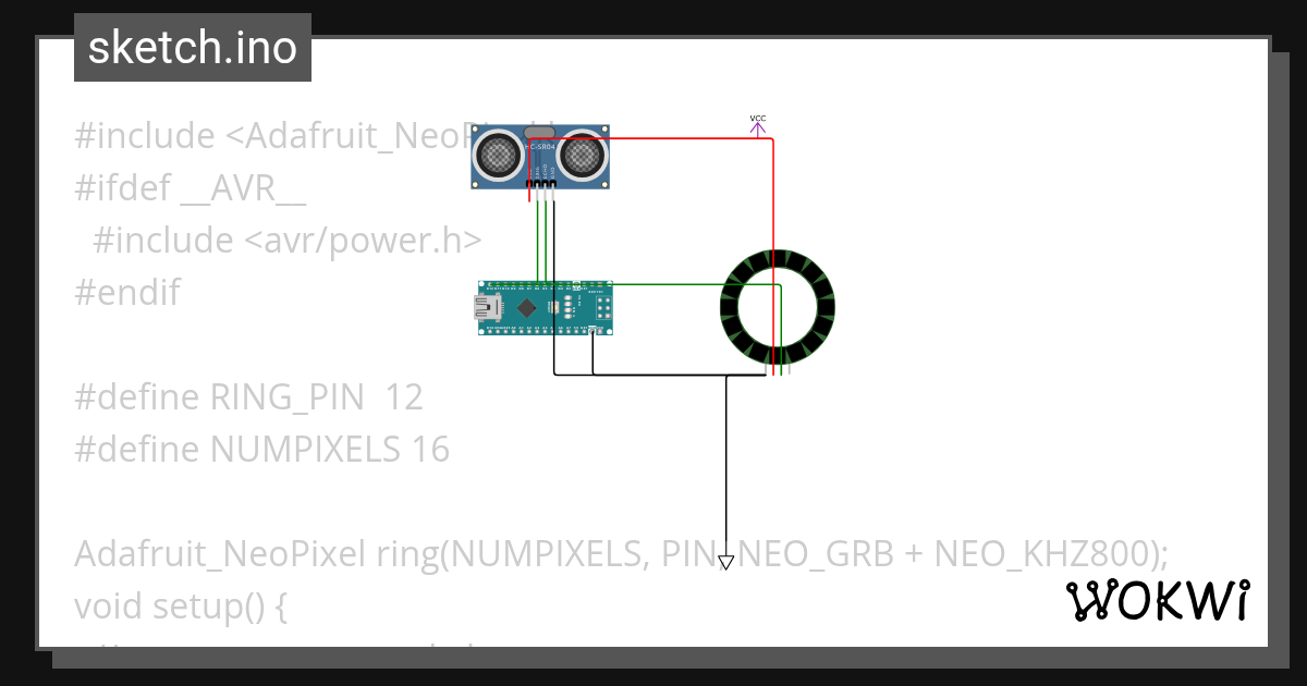 Parking Sensor Wokwi Esp32 Stm32 Arduino Simulator 8297