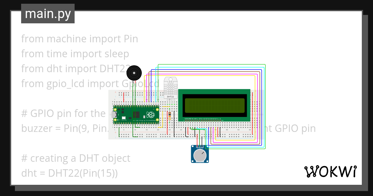 FIRE HAZARD DETECTOR - Wokwi ESP32, STM32, Arduino Simulator
