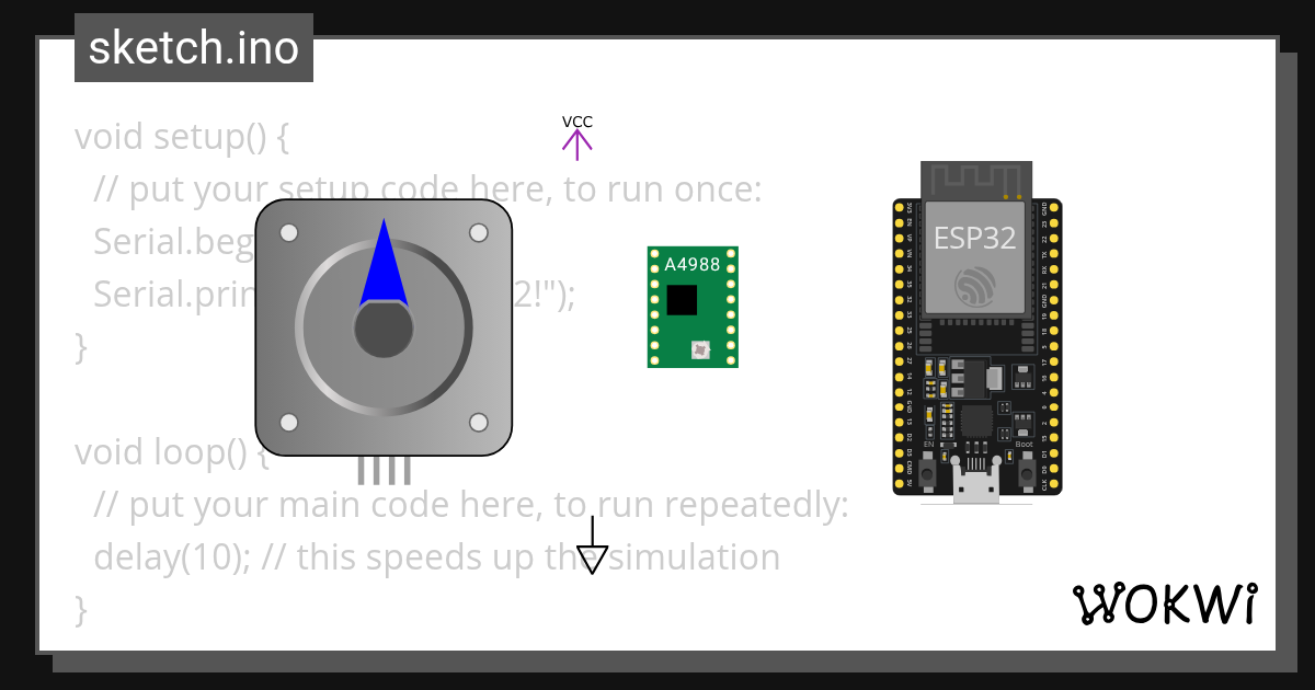 Stepper Test Wokwi Esp32 Stm32 Arduino Simulator 7666
