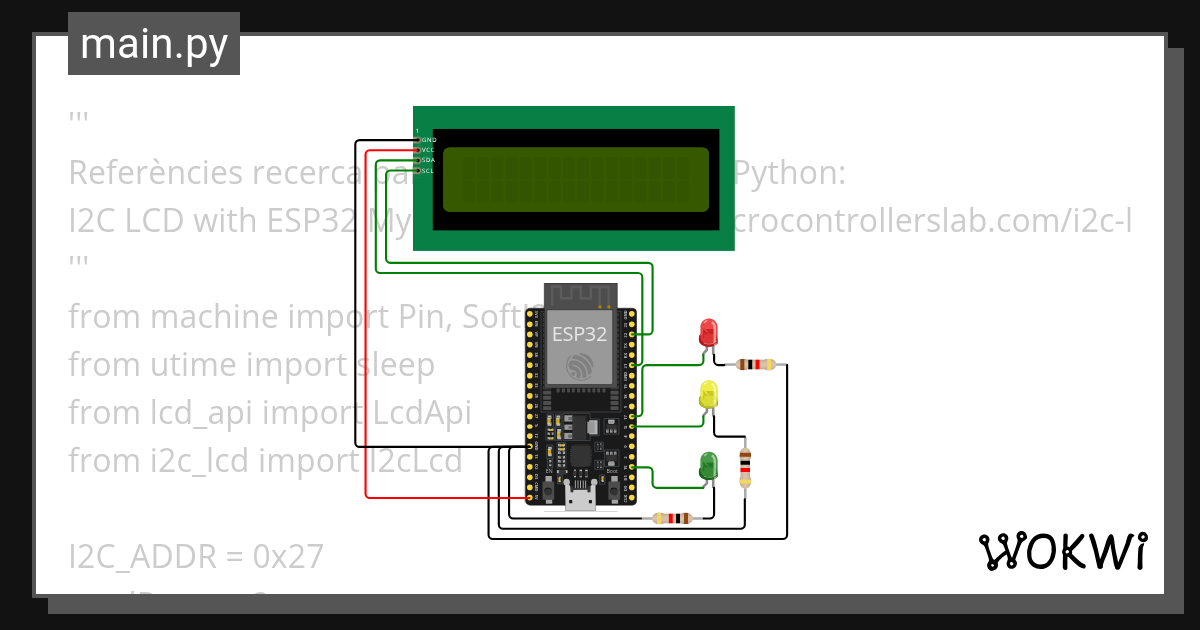 Apartat 2 - Semàfor - Wokwi ESP32, STM32, Arduino Simulator