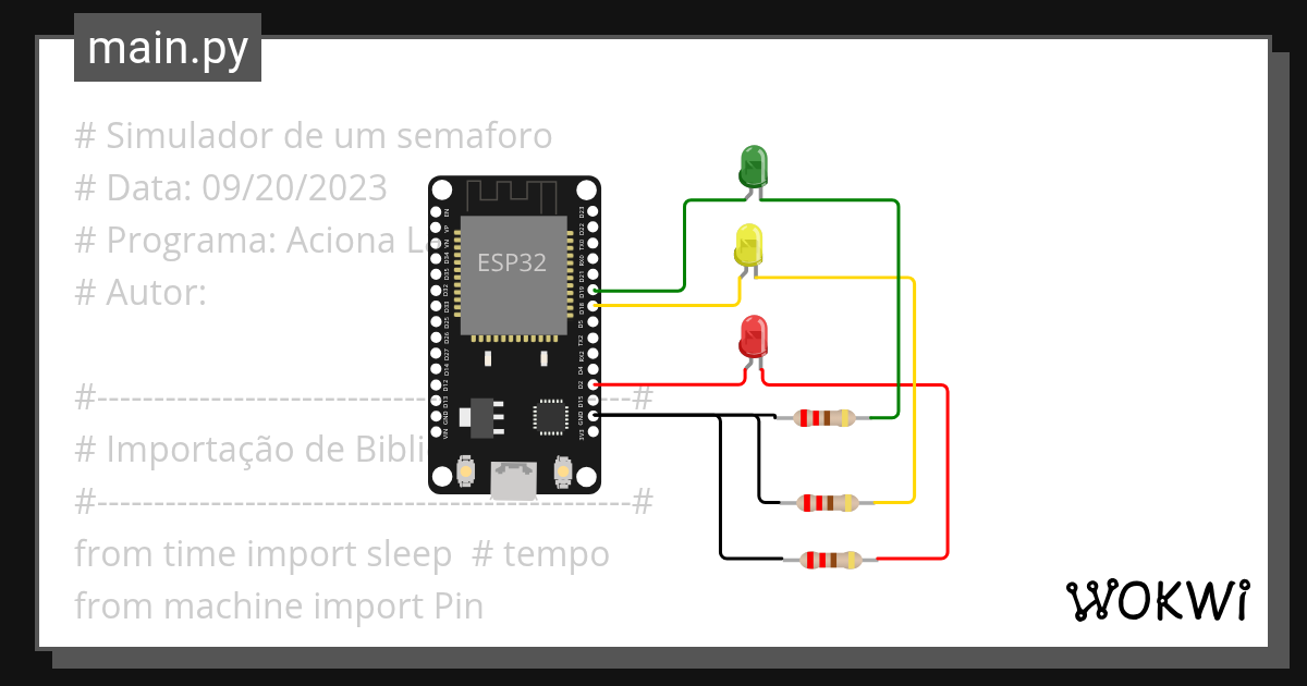 esp32-exemplo-3-3 semaforo Copy - Wokwi ESP32, STM32, Arduino Simulator