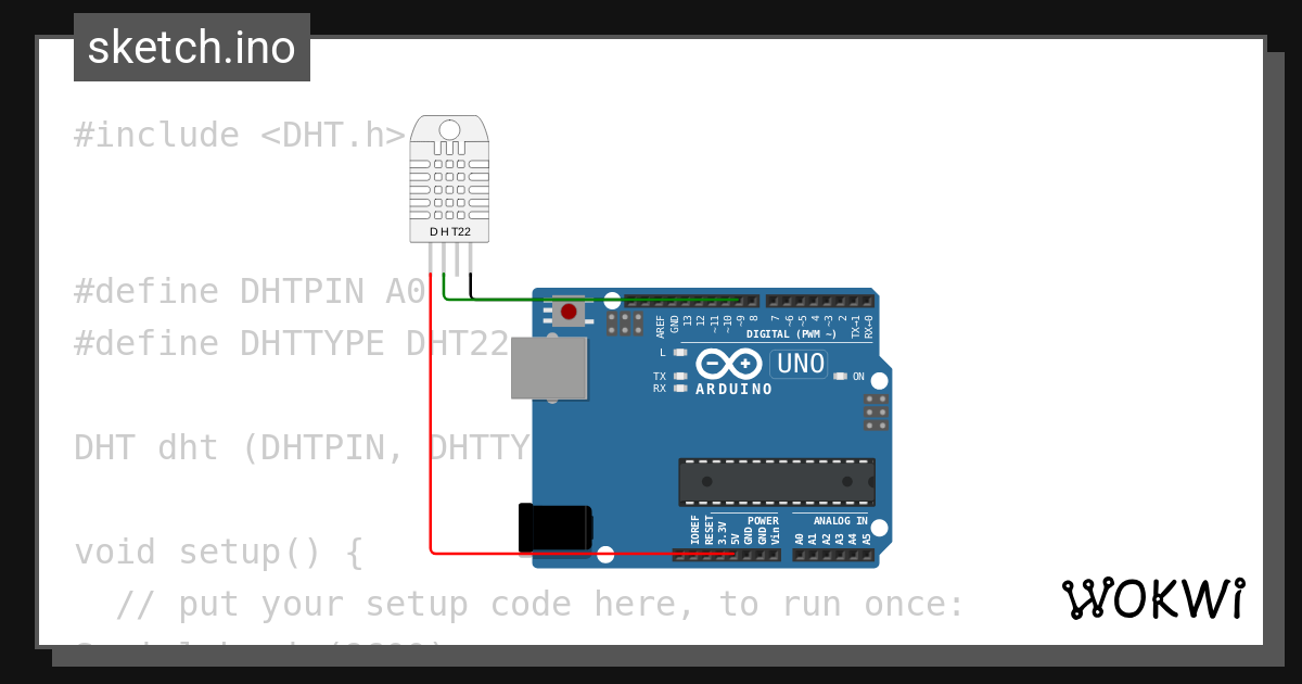 Sensor Suhu Dht Wokwi Esp32 Stm32 Arduino Simulator