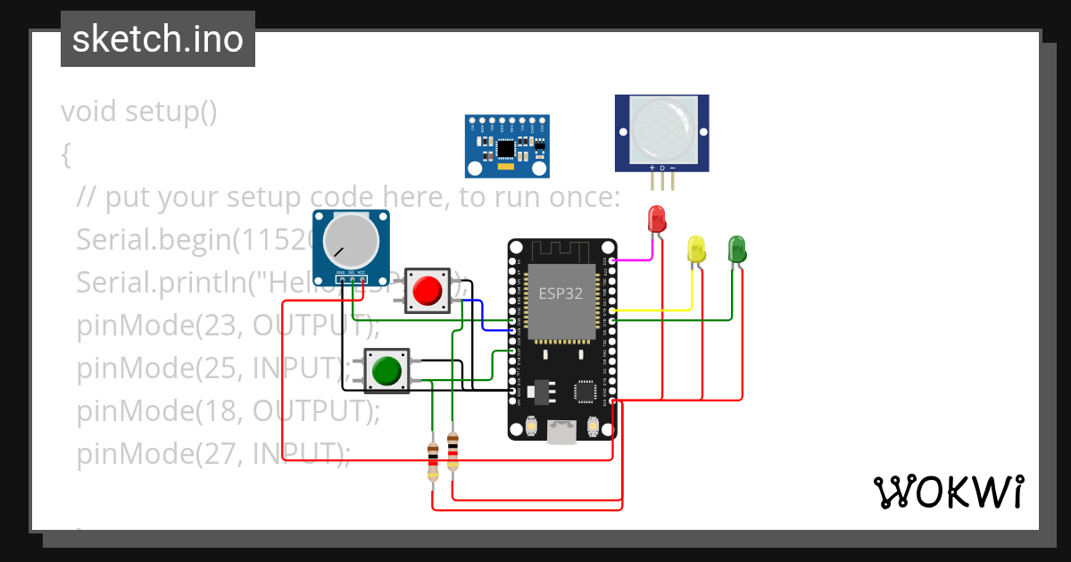 Lab 3 Part 1 - Wokwi ESP32, STM32, Arduino Simulator