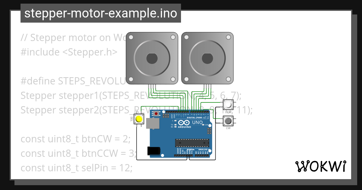 stepper-motor-example.ino Copy - Wokwi ESP32, STM32, Arduino Simulator
