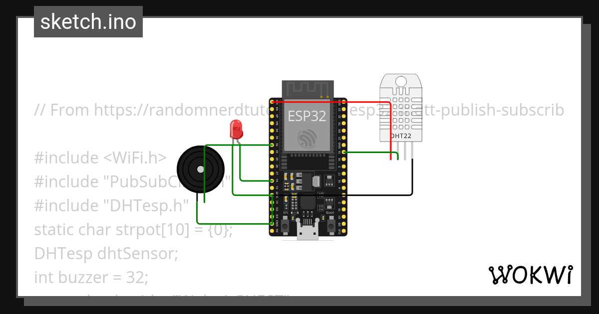 Humidité Wokwi Esp32 Stm32 Arduino Simulator 1088