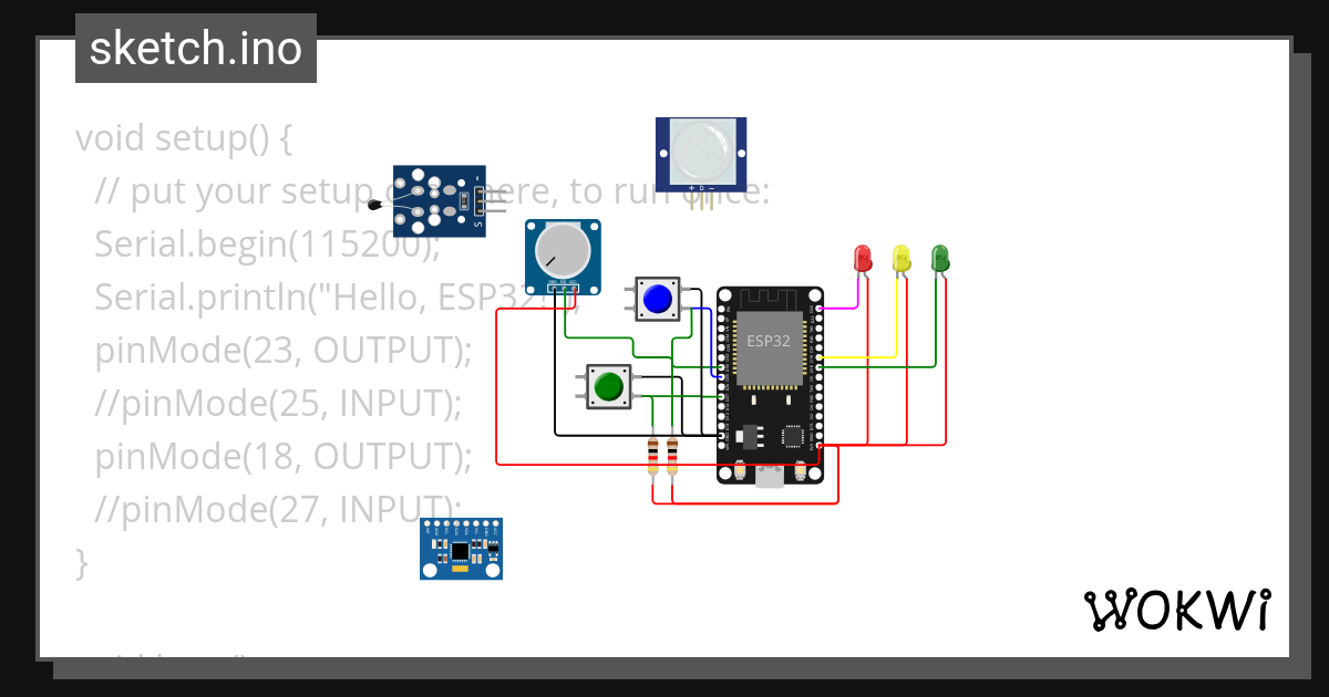Lab 3 part 2 - Wokwi ESP32, STM32, Arduino Simulator