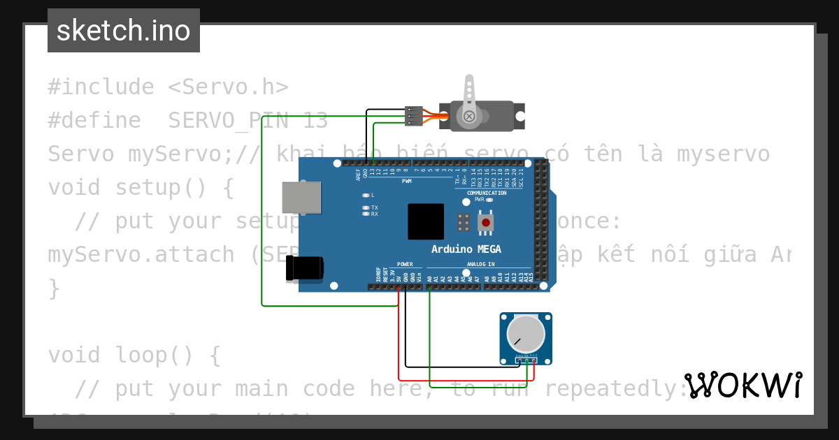 Góc Quay Wokwi Esp32 Stm32 Arduino Simulator 
