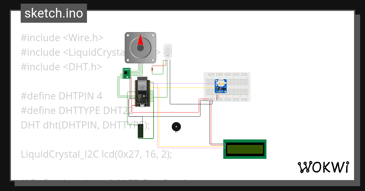 Proyecto 1 invernadero - Wokwi ESP32, STM32, Arduino Simulator