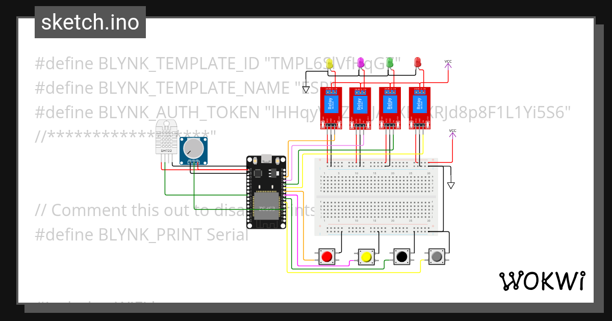 Blynk Leds And Analog Dht Wokwi Esp32 Stm32 Arduino Simulator 