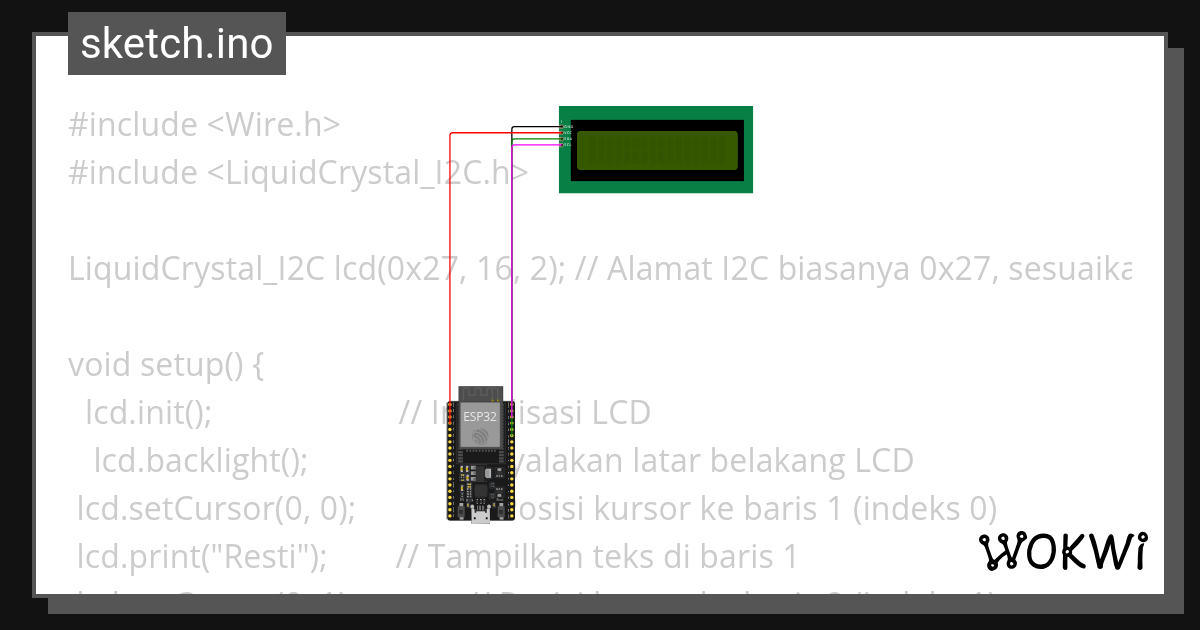 Resti yana - Wokwi ESP32, STM32, Arduino Simulator