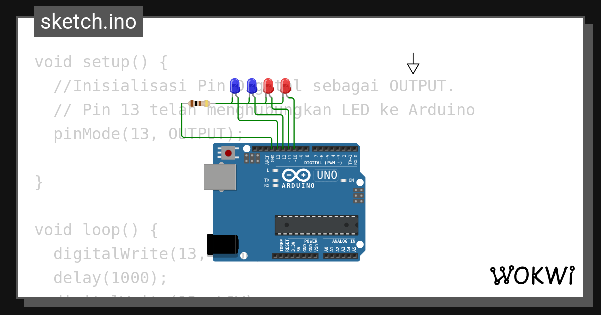 Pertemuan 9 Lat 1 Wokwi Esp32 Stm32 Arduino Simulator 3015