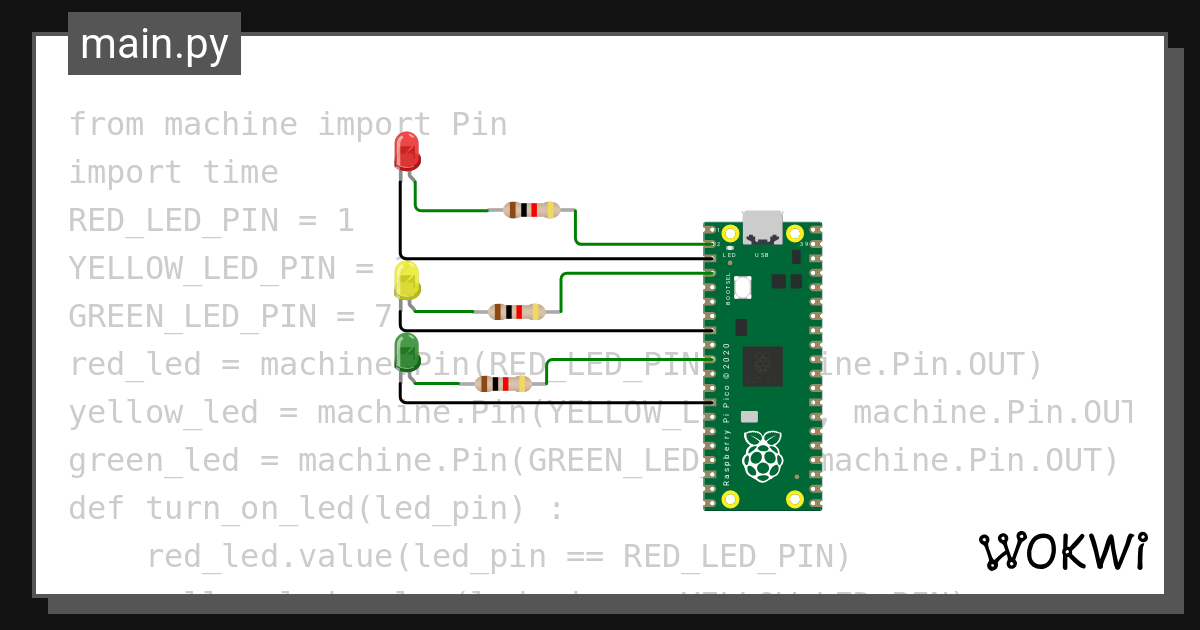 Trafic Wokwi Esp32 Stm32 Arduino Simulator
