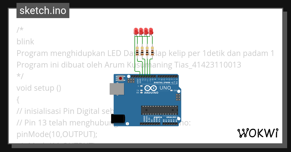Latihan 3 Pert9 Wokwi Esp32 Stm32 Arduino Simulator