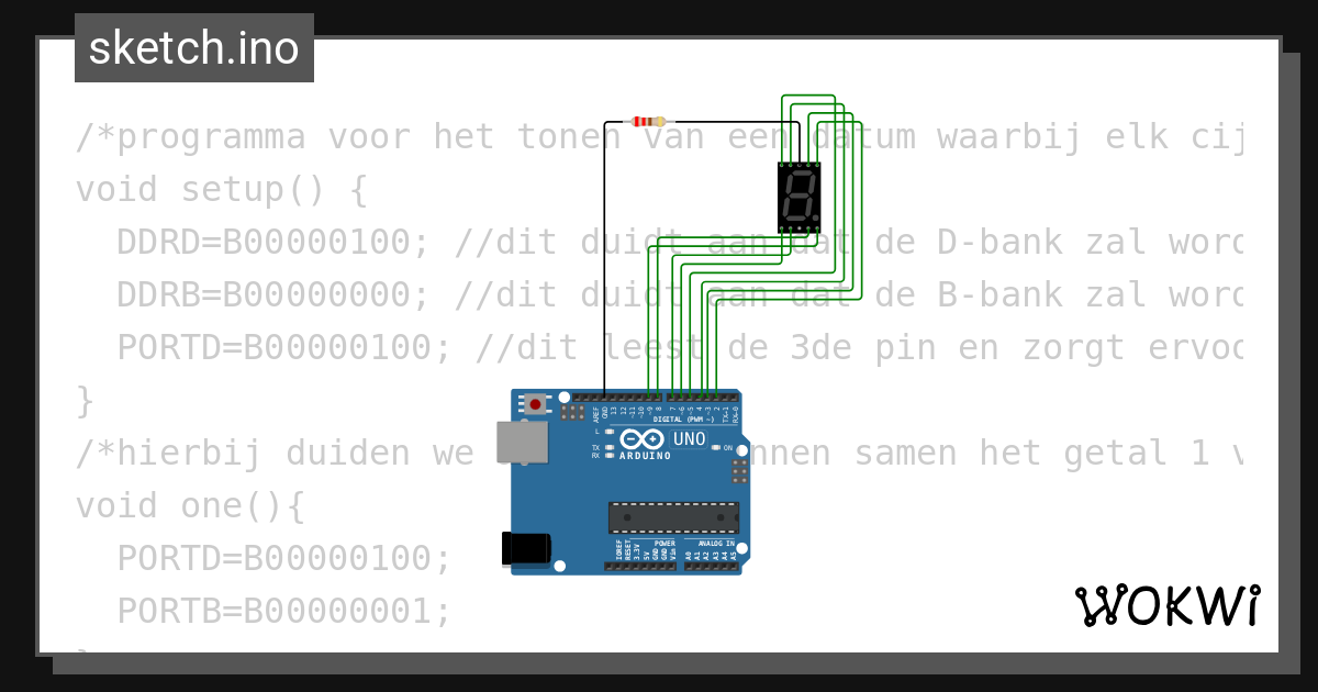 Datum 7seg Display Wokwi Esp32 Stm32 Arduino Simulator 6048