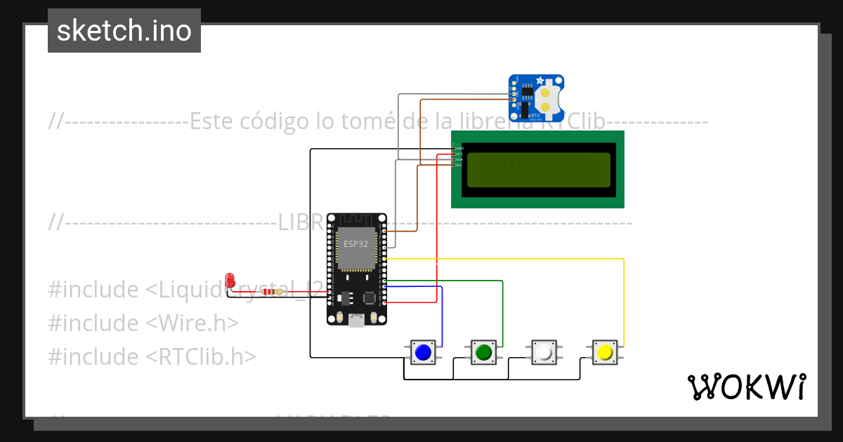datalogger16x2Display_I2C_RTC_DS_1307 Copy - Wokwi ESP32, STM32, Arduino Simulator