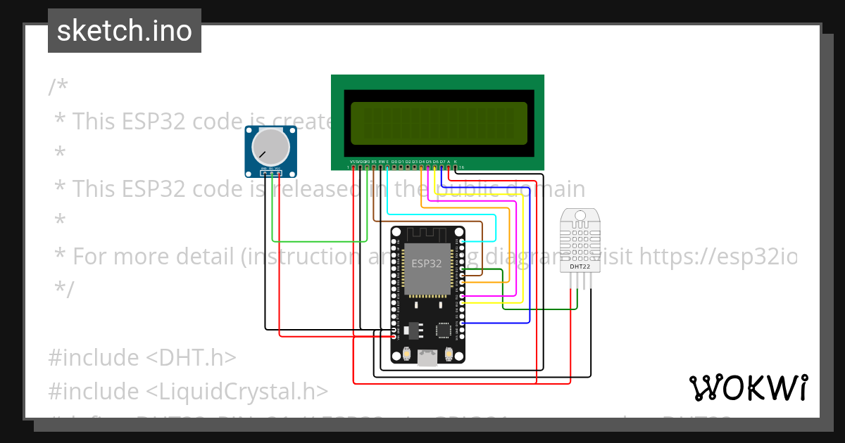 Esp32 Dht22 Display Wokwi Esp32 Stm32 Arduino Simulator 3420