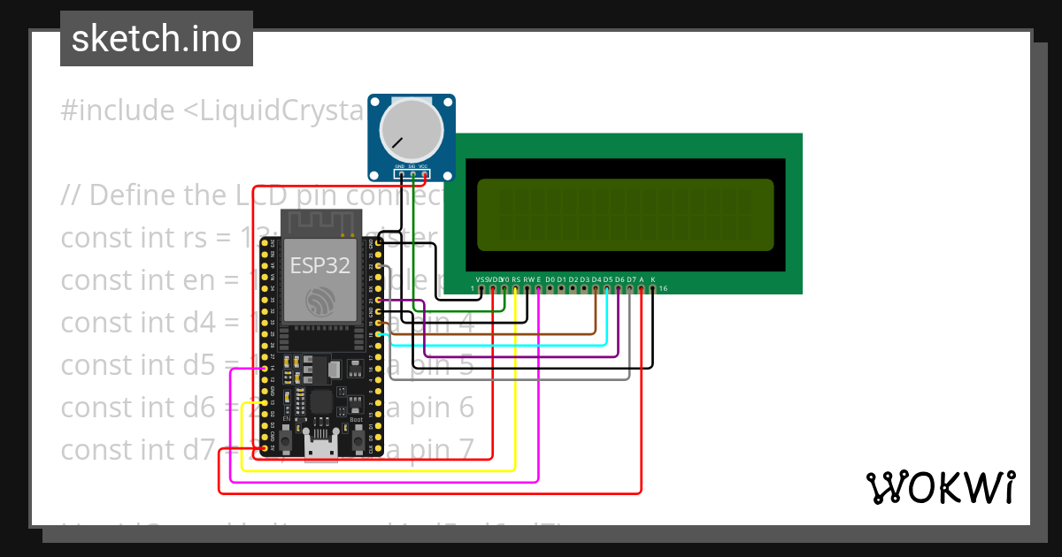 Lcd Wokwi Esp32 Stm32 Arduino Simulator 2608