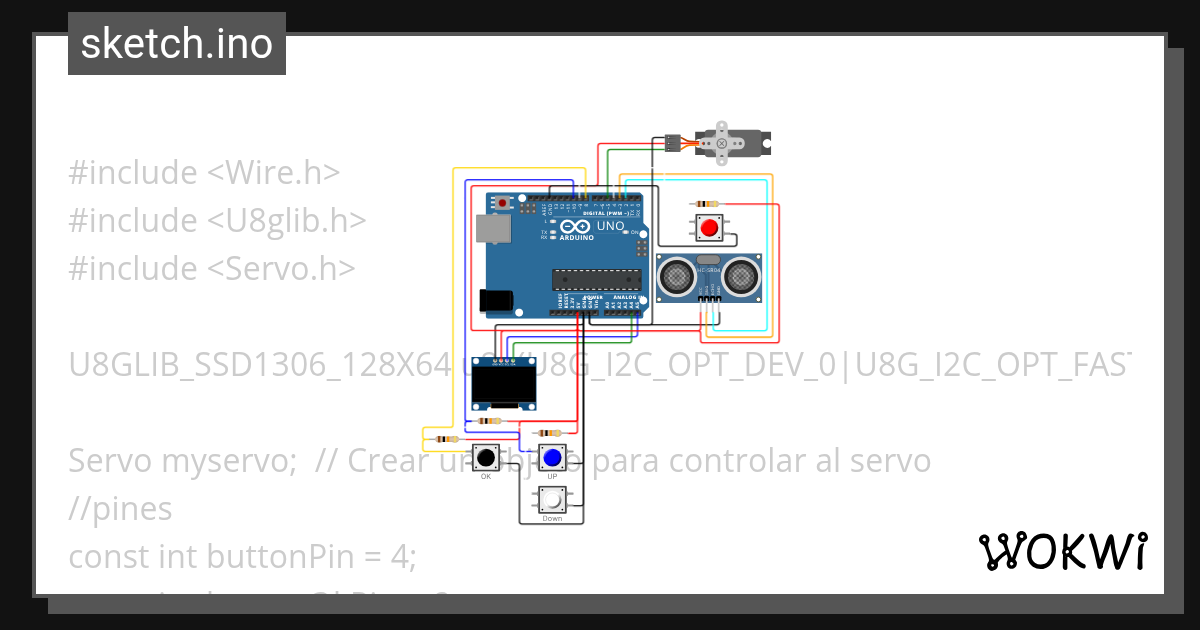 percentage integracion menu - Wokwi ESP32, STM32, Arduino Simulator