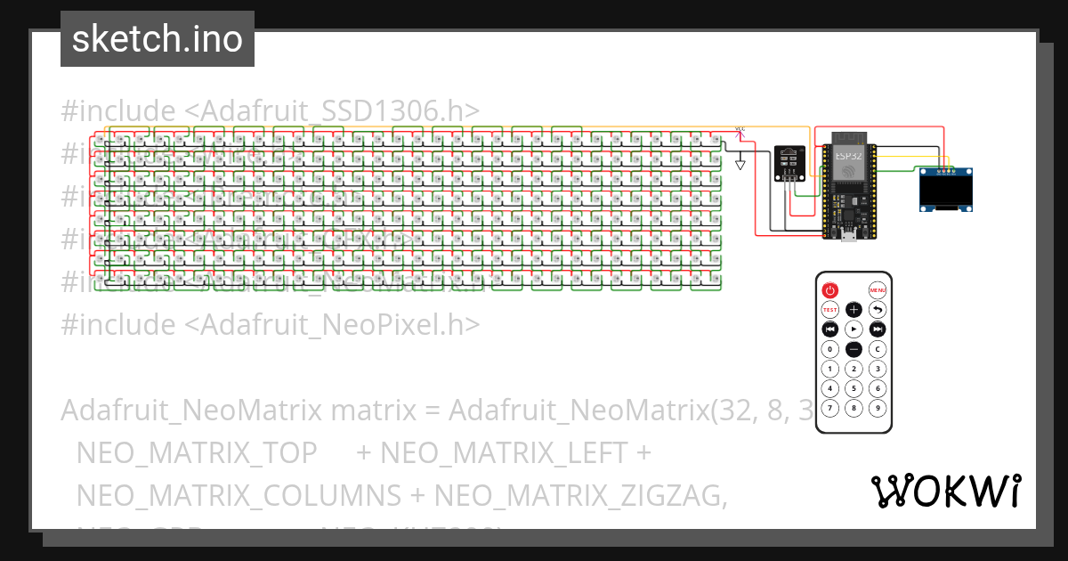 RGB PANEL - Wokwi ESP32, STM32, Arduino Simulator