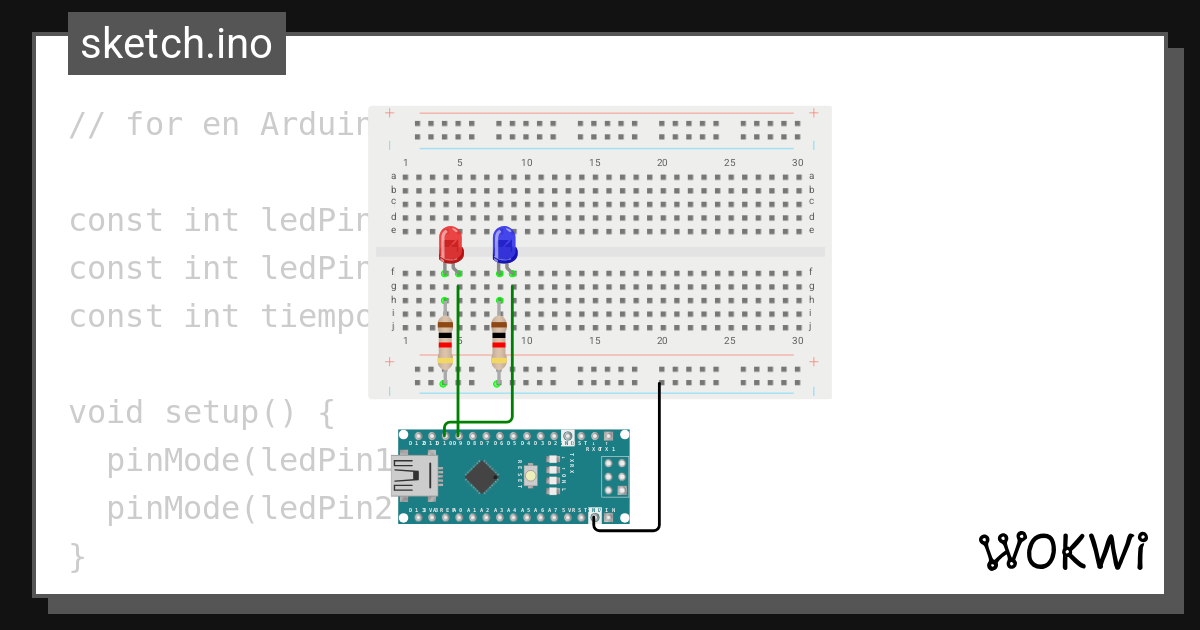 Proyecto 1 Ciclo For Wokwi Esp32 Stm32 Arduino Simulator