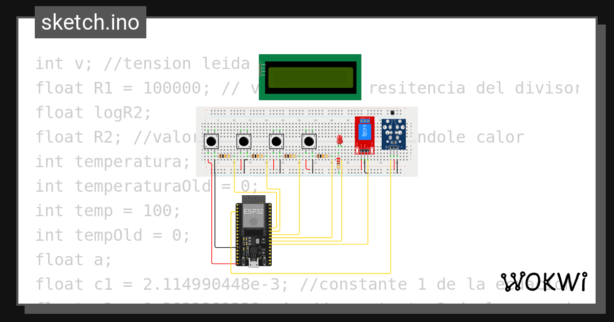 Placa Calefactora Copy Wokwi Esp32 Stm32 Arduino Simulator