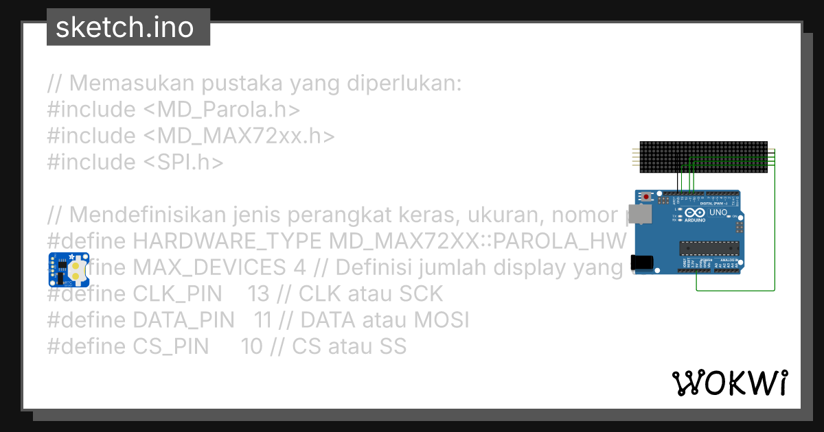 led matrix.by:nawal - Wokwi ESP32, STM32, Arduino Simulator