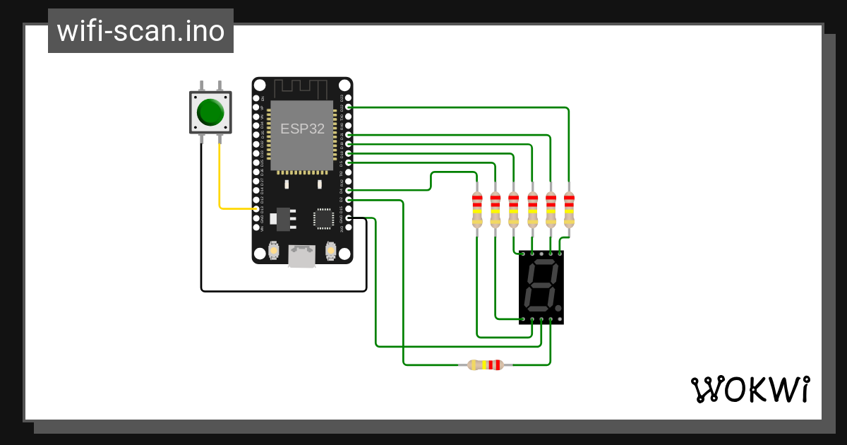 Esp32 7digits Display Dados Wokwi Esp32 Stm32 Arduino Simulator
