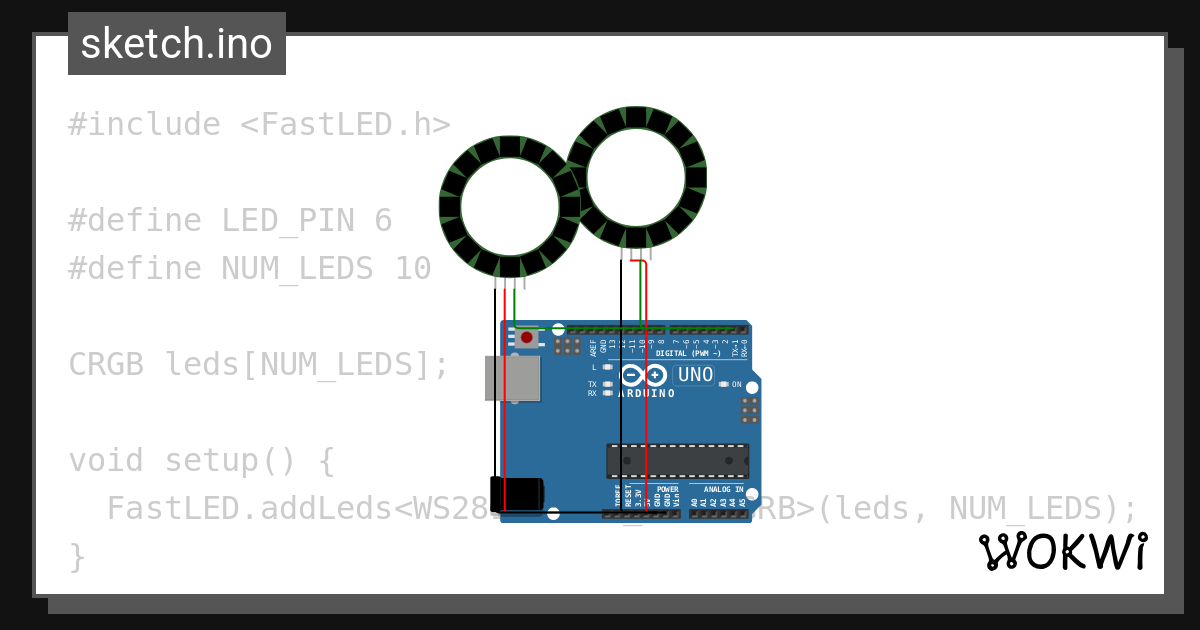 氛围灯玩具 Wokwi Esp32 Stm32 Arduino Simulator