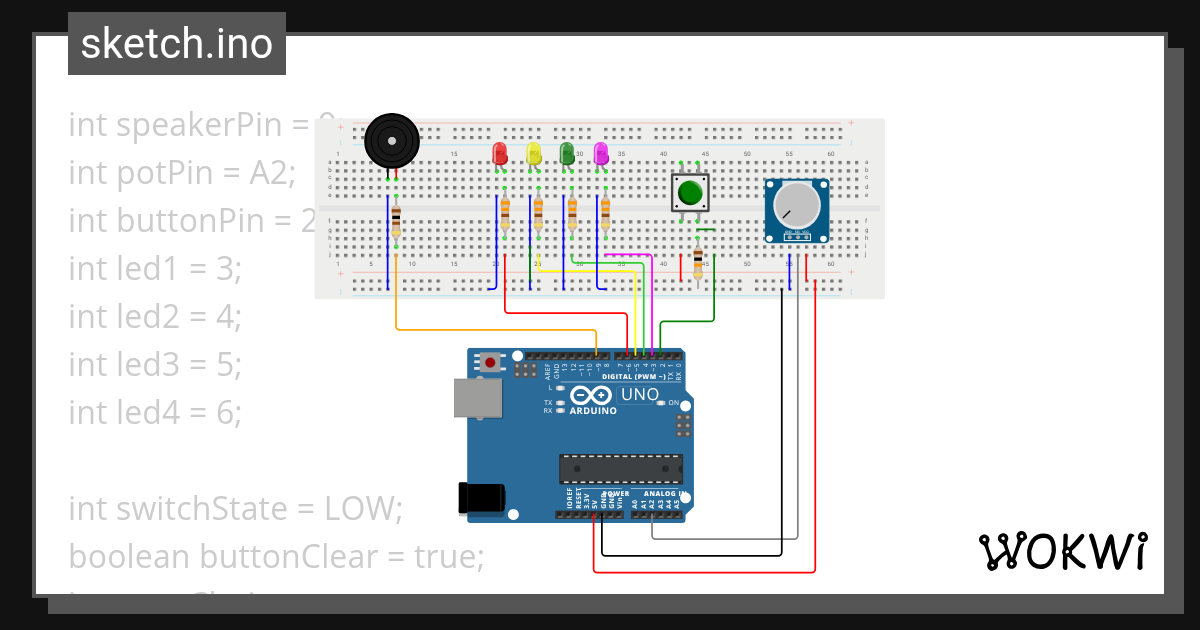 luci e suoni Natalizi - Wokwi ESP32, STM32, Arduino Simulator