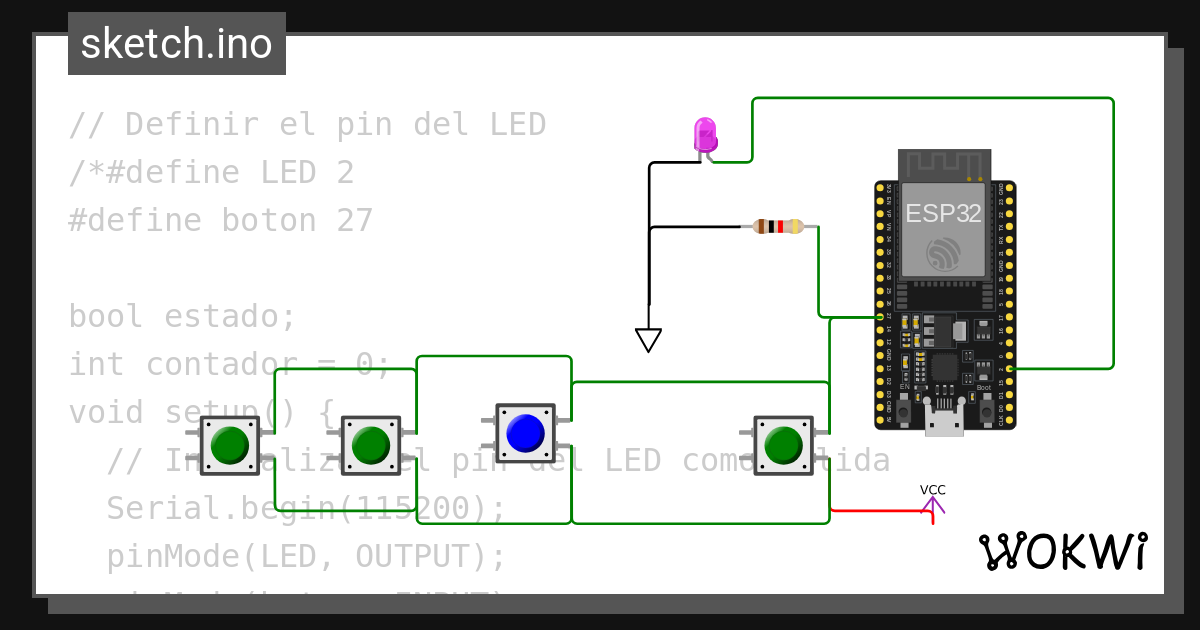 Prueba Wokwi Esp32 Stm32 Arduino Simulator