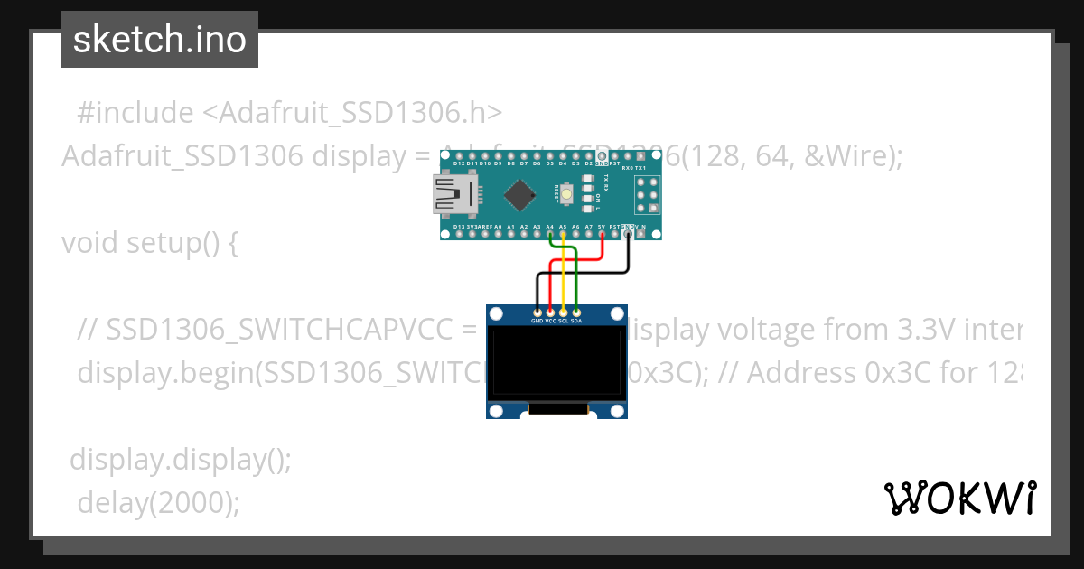Nanotextscrollssd1306 Wokwi Esp32 Stm32 Arduino Simulator